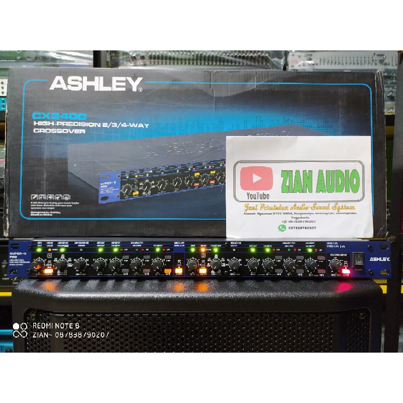 Jual Crossover Ashley CX-3400 stereo 2/3/mono4 way Original | Shopee ...