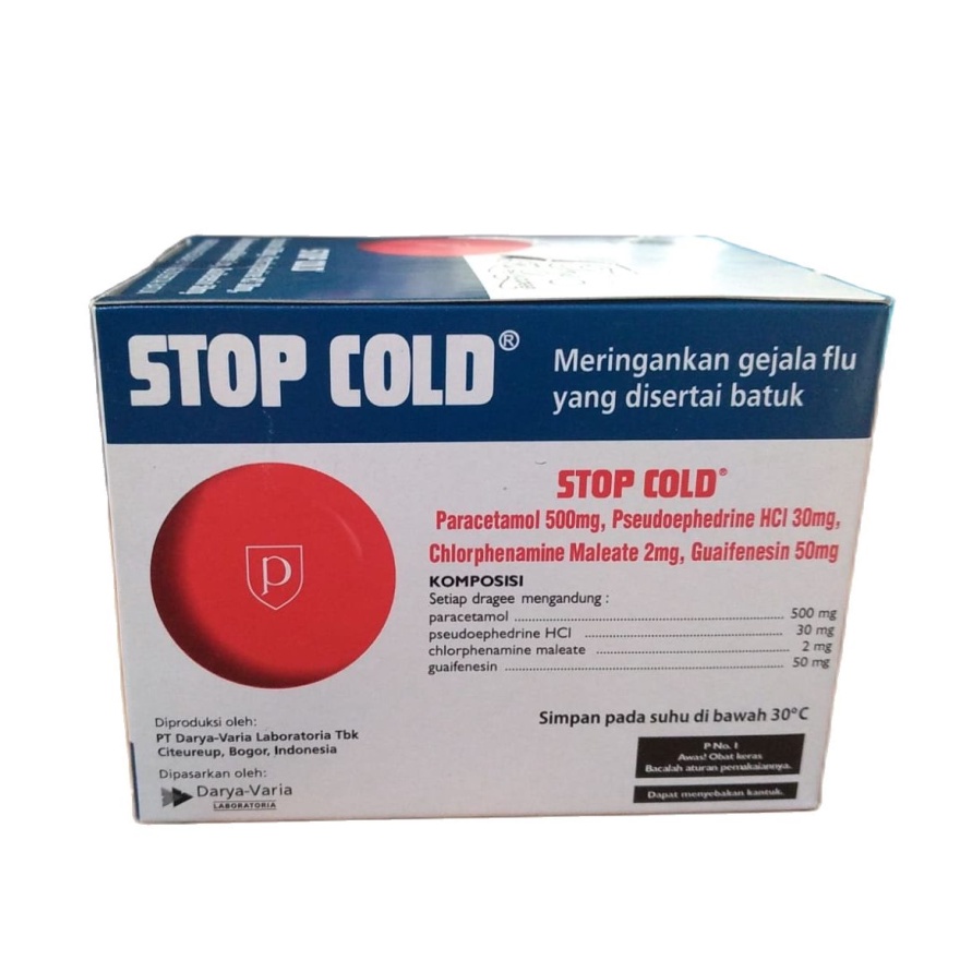 Jual Stop Cold per box isi 15 lembar Flu Dan Batuk | Shopee Indonesia
