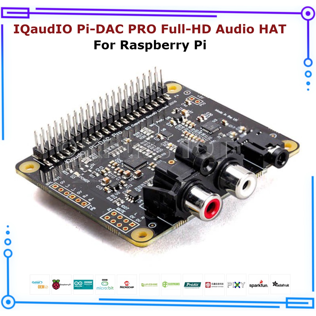 Jual IQaudio Pi DAC PRO Full HD Audio HAT For Raspberry Pi | Shopee ...