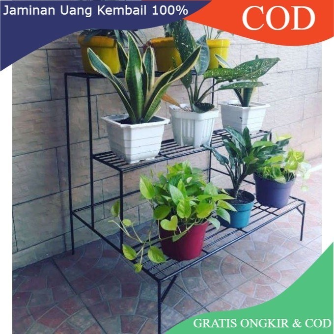 Jual BESI 8MM RAK BUNGA TINGKAT PREMIUM / RAK BUNGA TANGGA BERTINGKAT ...