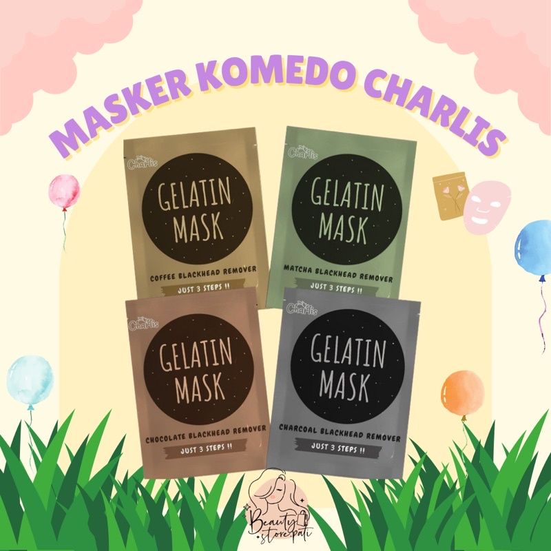 Jual masker gelatin komedo charlis 5gr | Shopee Indonesia