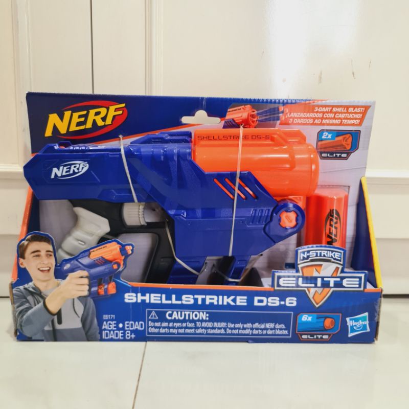 Jual Nerf E6171 Shellstrike DS-6 N-Strike Elite Original Hasbro | Shopee Indonesia