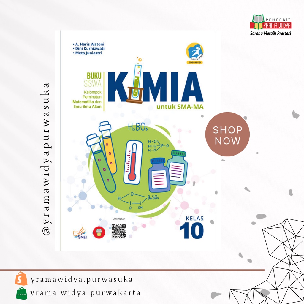 Jual BUKU SISWA KIMIA UNTUK SMA-MA KELAS X KURIKULUM 2013 EDISI PREMIUM ...