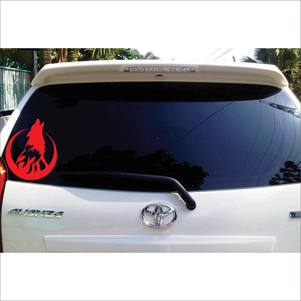 Jual CUTTING STICKER MOBIL STIKER SERIGALA 6 KEREN STIKER KACA BELAKANG ...