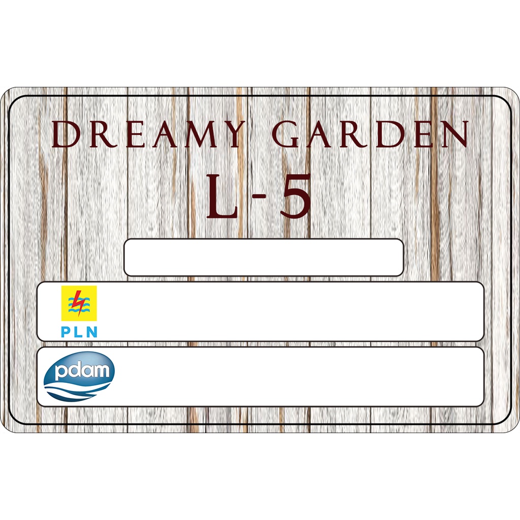 Jual Papan Meter PLN PDAM dengan Alamat Persegi | Shopee Indonesia