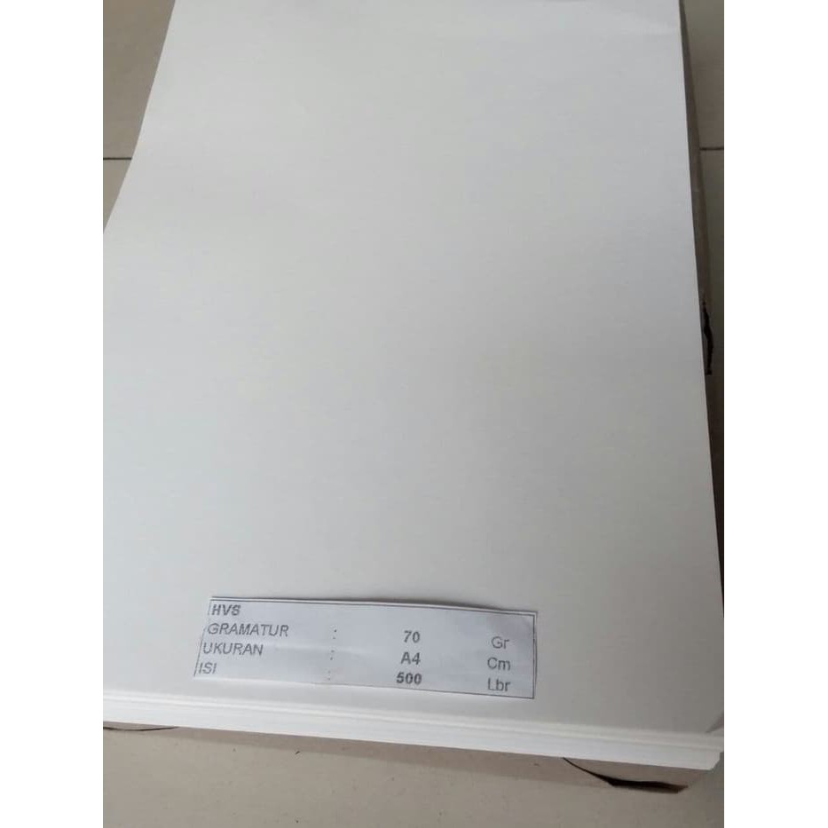 Jual Kertas HVS 70 gsm/gram| foto copy |print | polos A4 1 rim HFS-557 ...