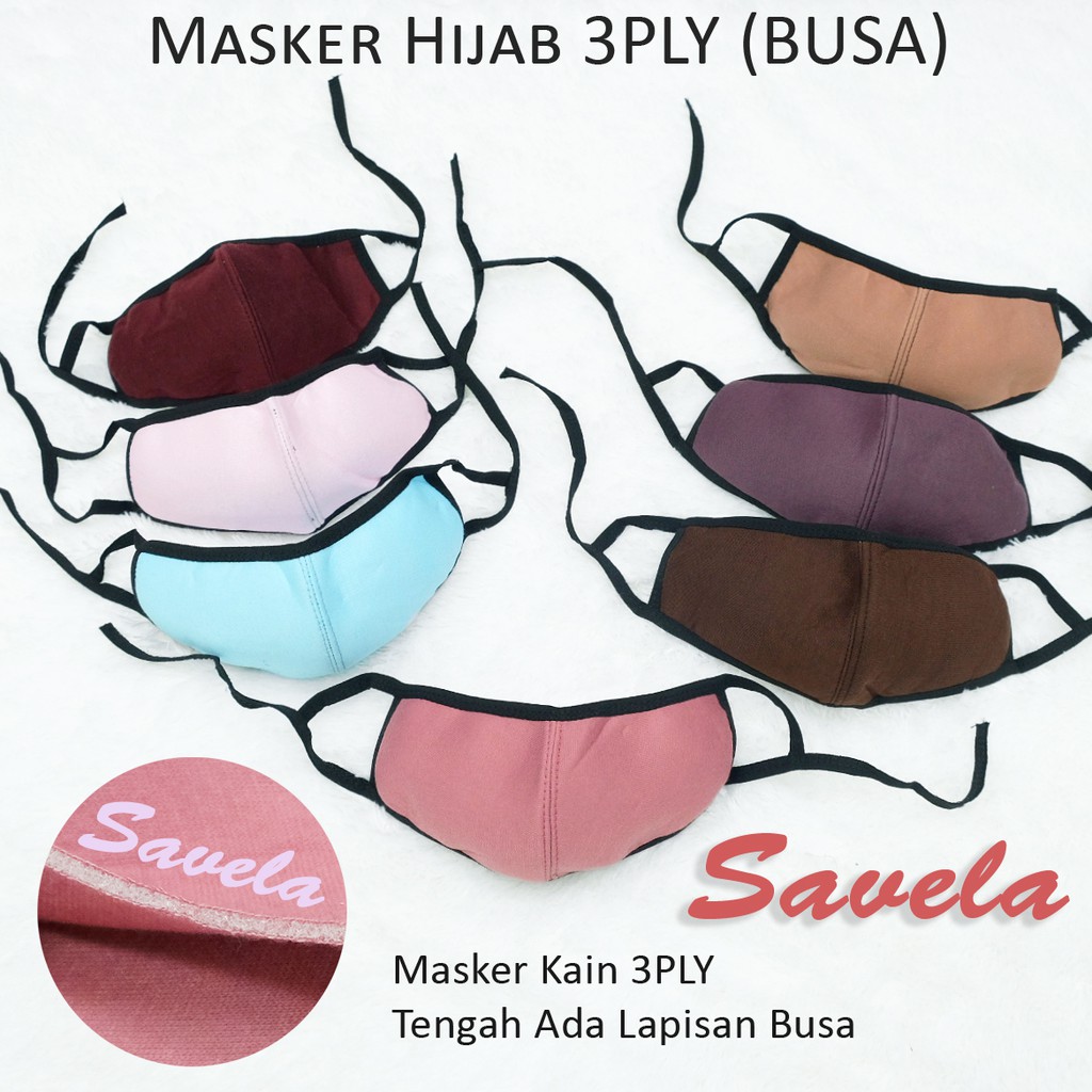 Jual MASKER 3Ply | Masker Kain + Busa 3 Lapis / Bisa Di Cuci / Masker ...