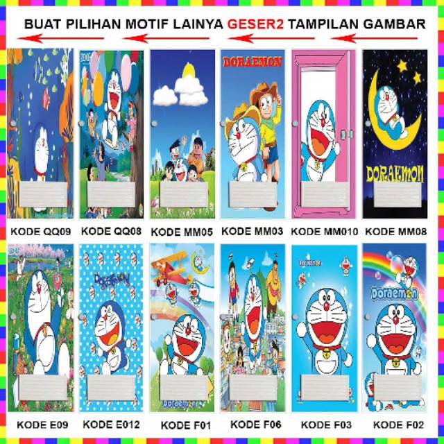 Jual Stc pintu toilet aneka motif doraemon keren | Shopee Indonesia