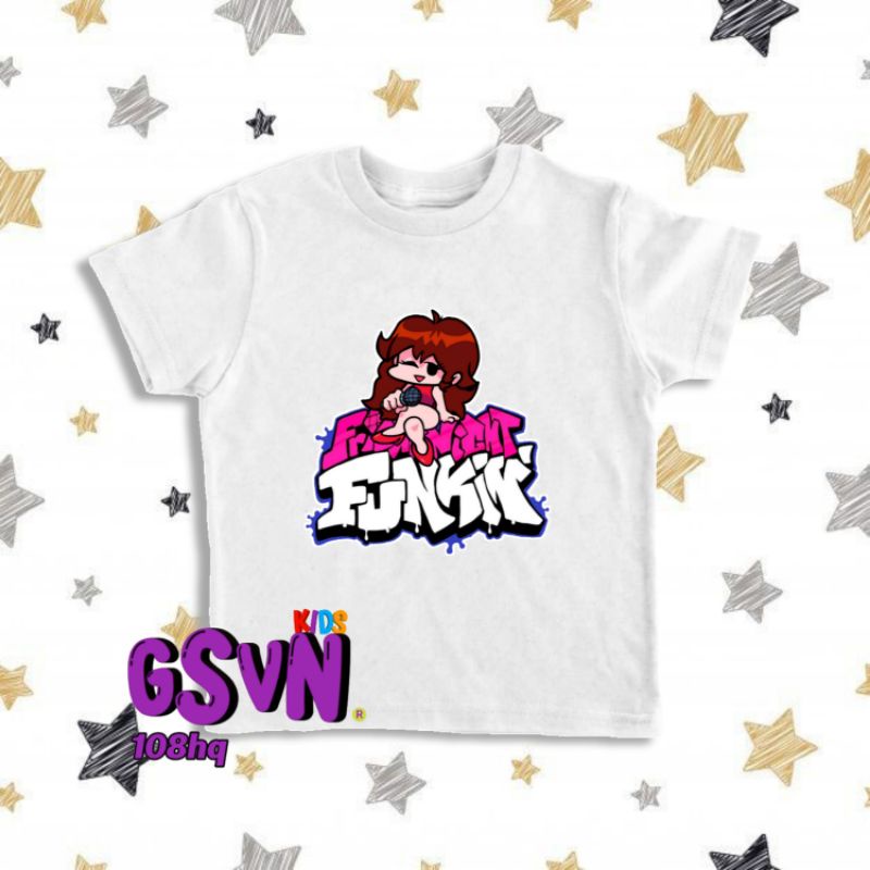 Jual Kaos Anak - Tshirt Baju Friday Night Funkin FNF Girl Character ...