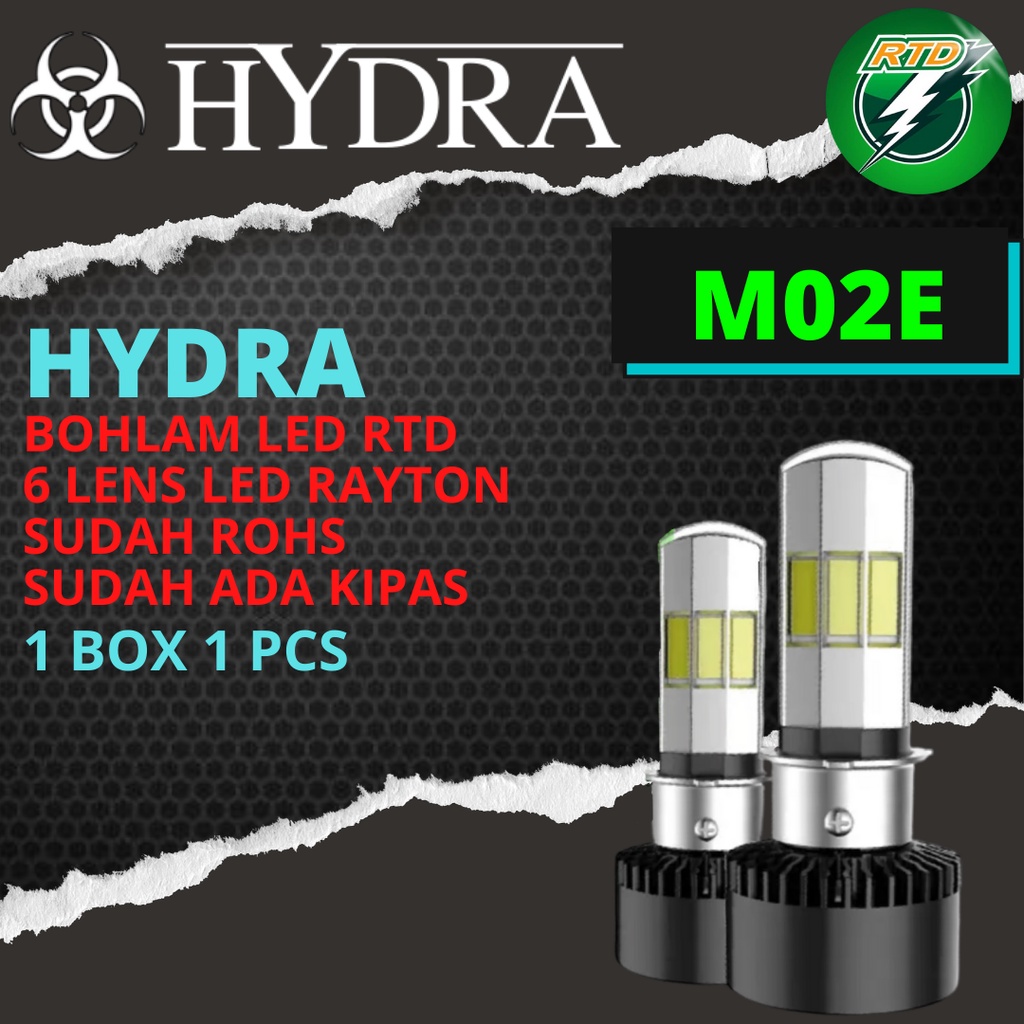 Jual LED RTD RAYTON ORIGINAL LAMPU LED RTD RAYTON UNIVERSAR H4 H6 MOTOR HYDRA 6 LED | Shopee ...