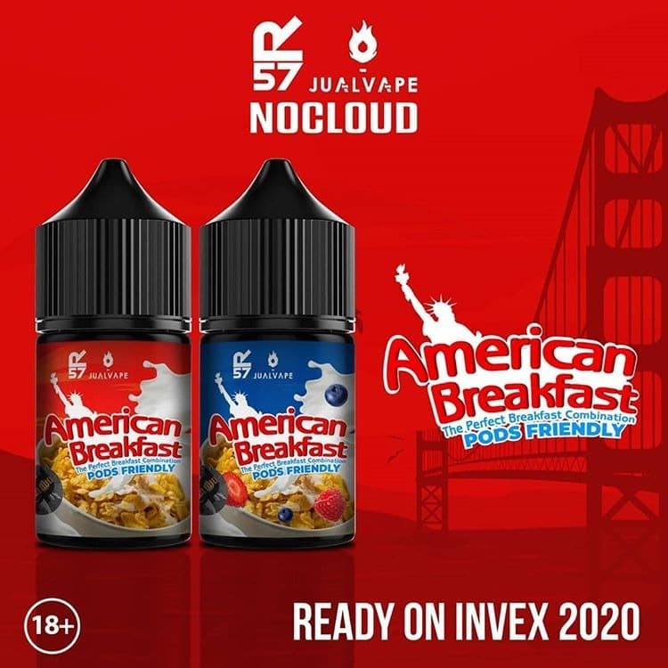 Jual American Breakfast V1 V2 Pod Friendly X No Cloud Liquid 30ML ...