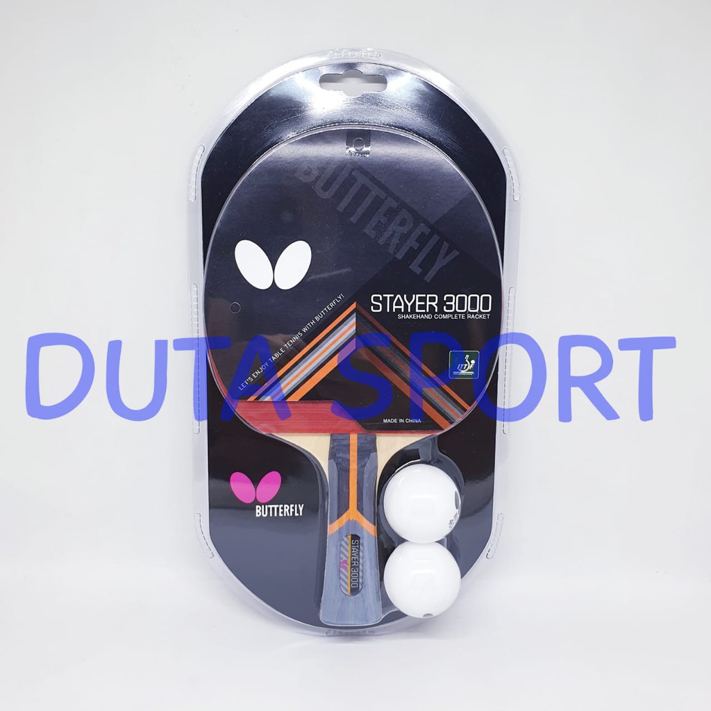 Jual Bat Butterfly Stayer 3000 Bola Bet Tenis Meja Pingpong | Shopee Indonesia
