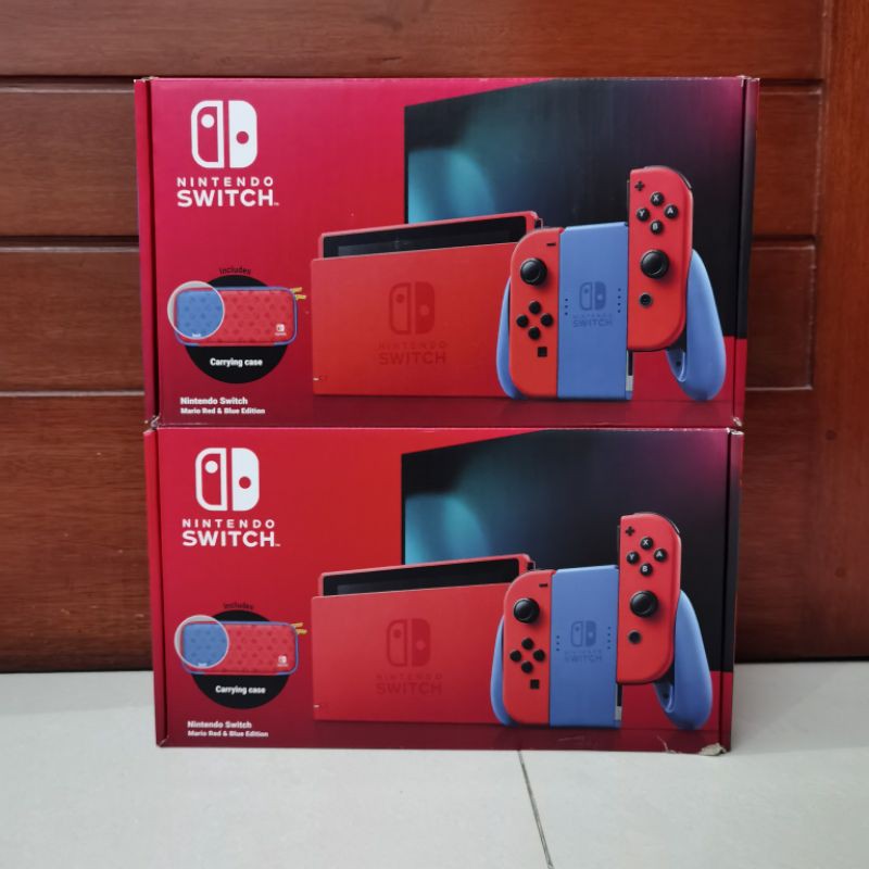 Jual Nintendo Switch Mario Red & Blue v2 Console Limited Edition ...