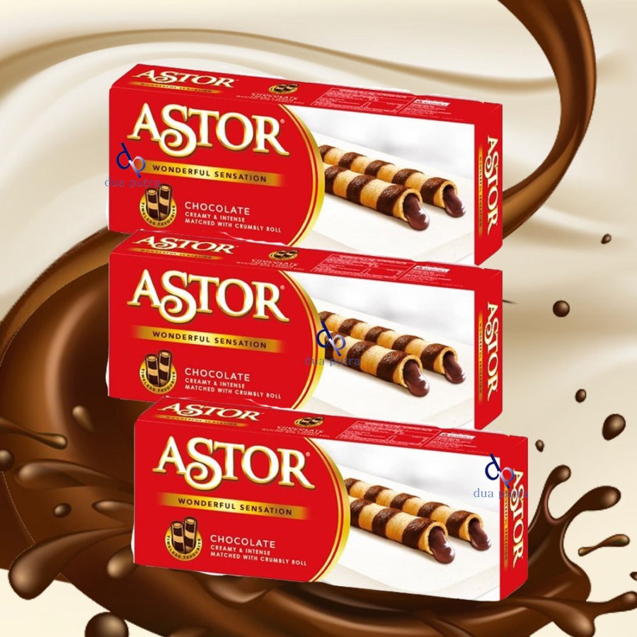 Jual Astor double coklat Cokelat 150 gr X 3 pack | Shopee Indonesia
