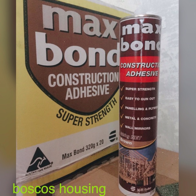 Jual BOSCOS HOUSING MAXBOND CONSTRUCTION SIKA Lem Besi Kayu Kaca Cermin ...