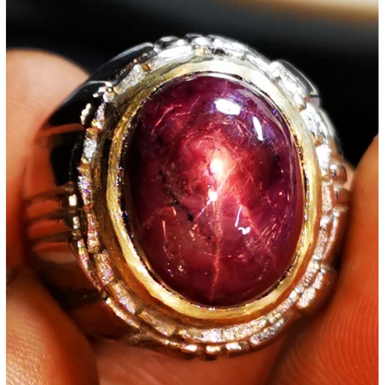 Jual Batu asli natural ruby star jumbo | Shopee Indonesia