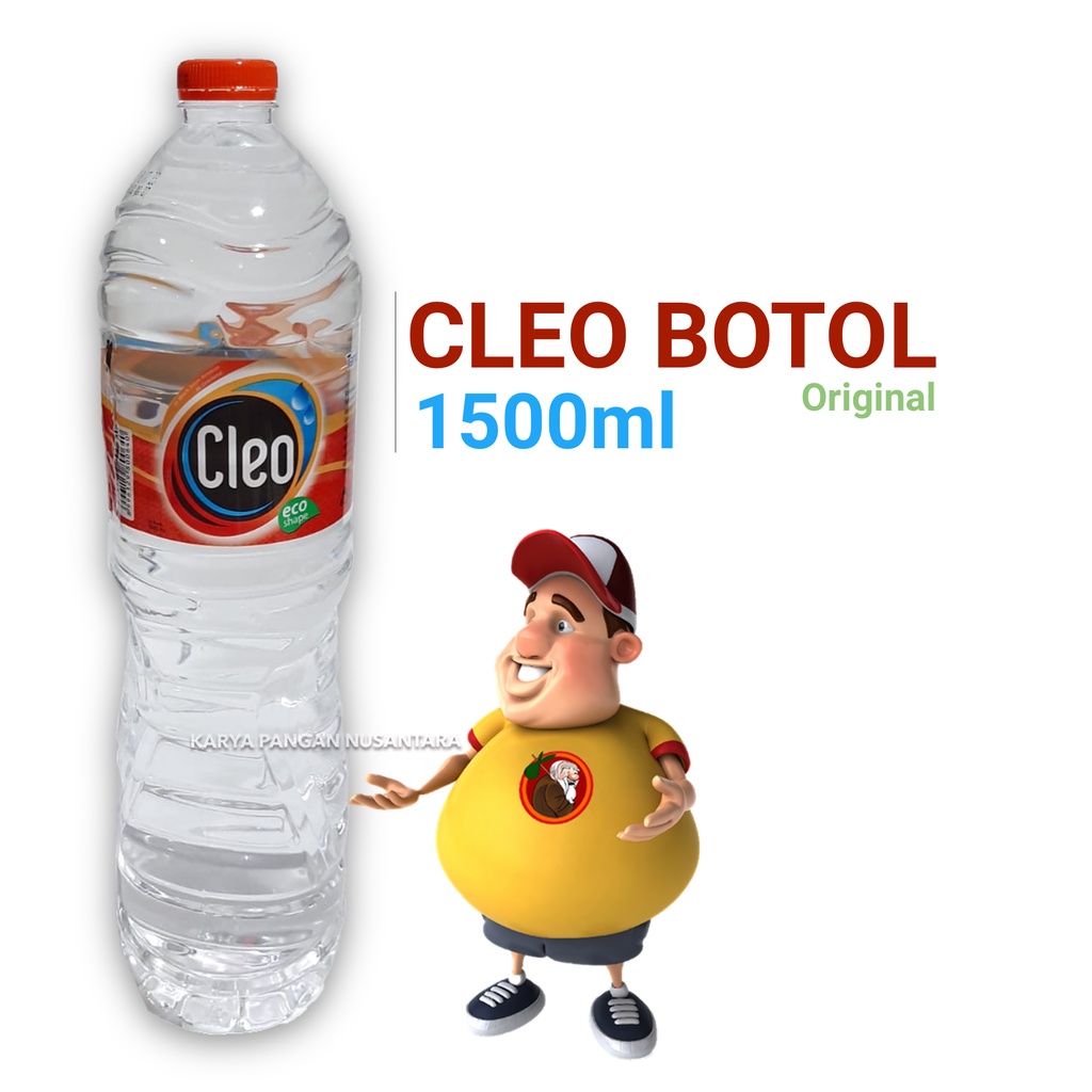 Jual CLEO BOTOL BESAR AIR MINERAL CLEO BOTOL ECO SHAPE 1500 ML PER ...