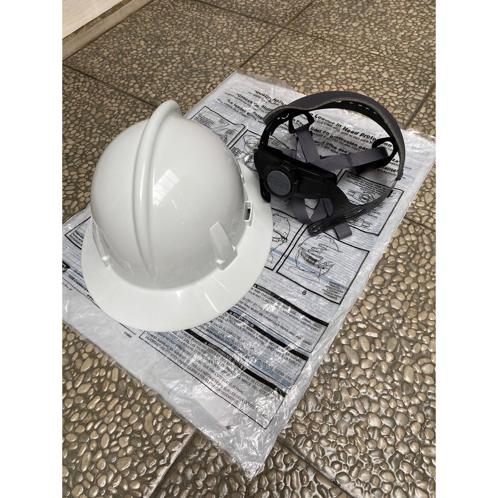 Jual MSA - TOPGARD FULL BRIM Type 1 Protective Helmet / Helm Safety ...