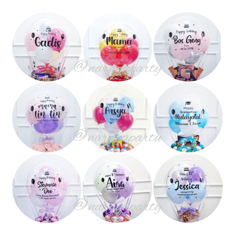 Jual NARAYA PARTY Jual Sticker Tulisan Nama | Sticker Balon | Sticker ...