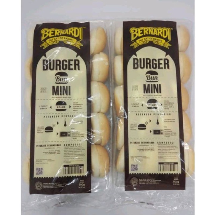 Jual Bernardi Roti Burger Mini 20S 500gr | Shopee Indonesia