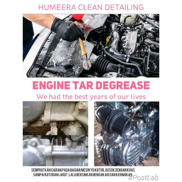 Jual Pembersih kerak mesin HCD Engine Tar Degrease 250ML | Shopee Indonesia
