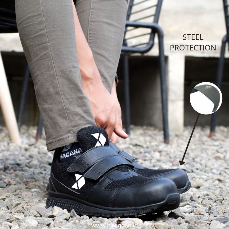 Jual SEPATU SAFETY VELCRO UJUNG BESI - HIROSHIMA (ORIGINAL BRAND ...