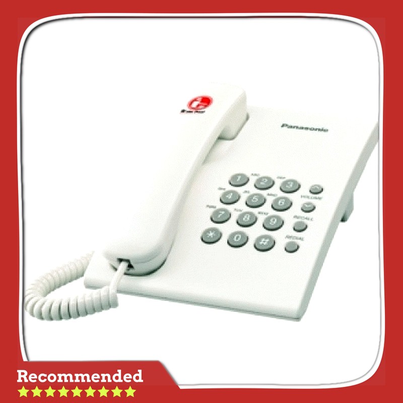 Jual jual pesawat telepon ( telephone ) panasonic kx-ts505mx warna putih | Shopee Indonesia