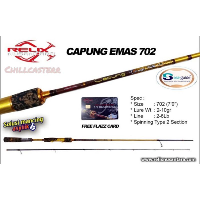 Jual Joran Relix Nusantara Capung Emas 702 LIMITED EDITION ! no seri 0502 0503 | Shopee Indonesia