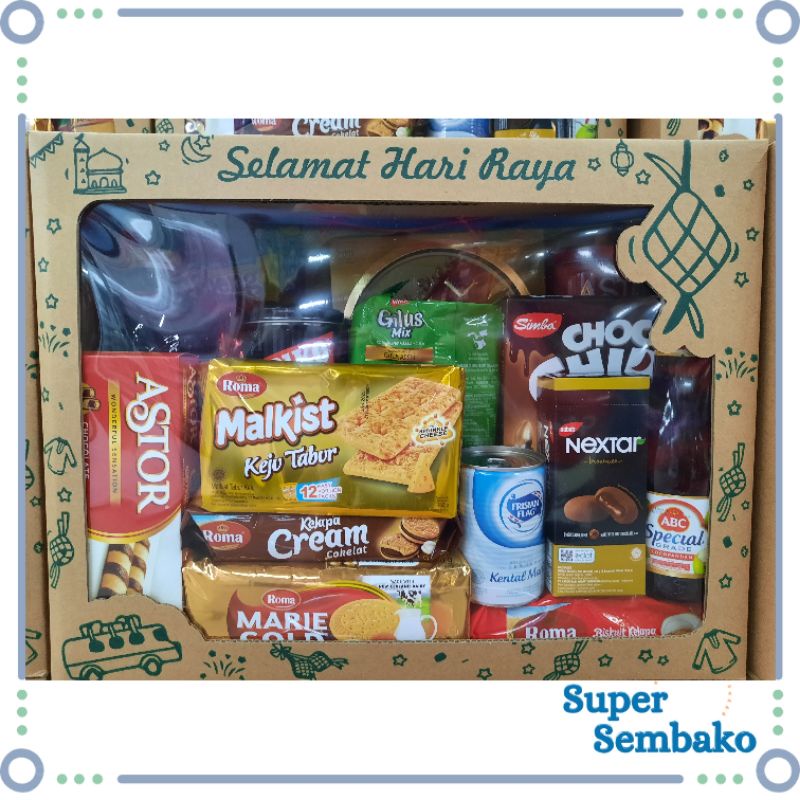 Jual PARCEL / PARSEL HAMPERS LEBARAN BOX SNACK PREMIUM UNIK MURAH ...