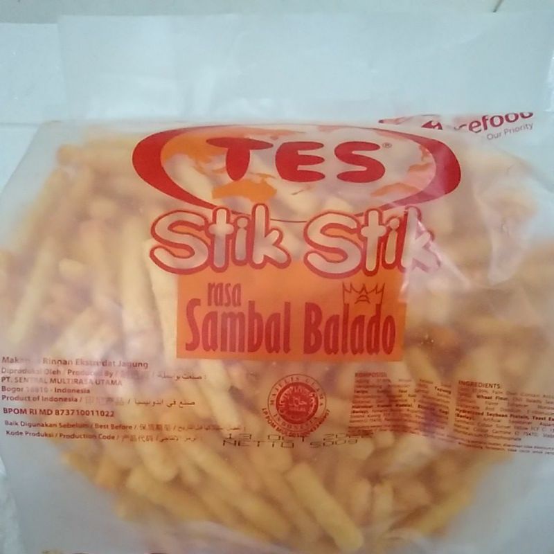 Jual stik stik rasa sambal balado 500 G | Shopee Indonesia