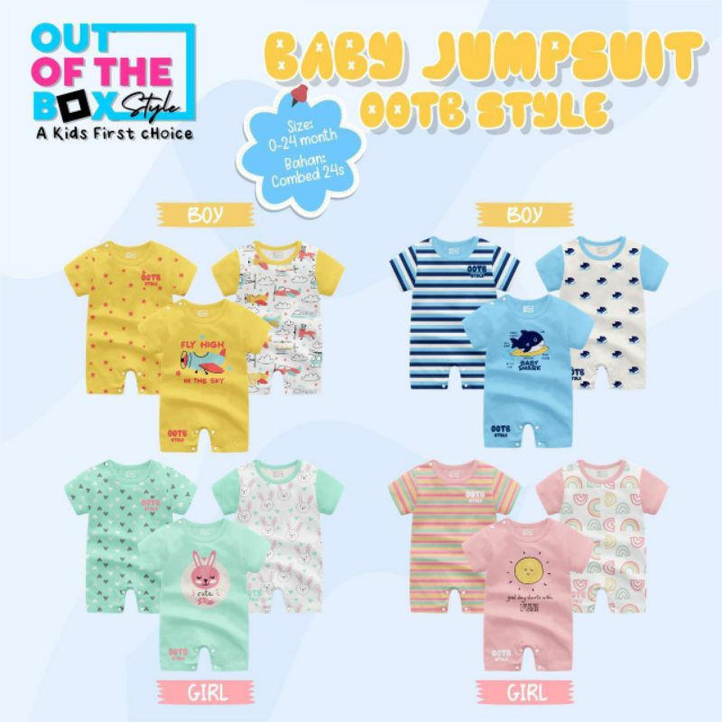 Jual Baby Jumpsuit OOTB style/Jumpsuit kaos/OOTB/Jumpsuit bayi | Shopee ...