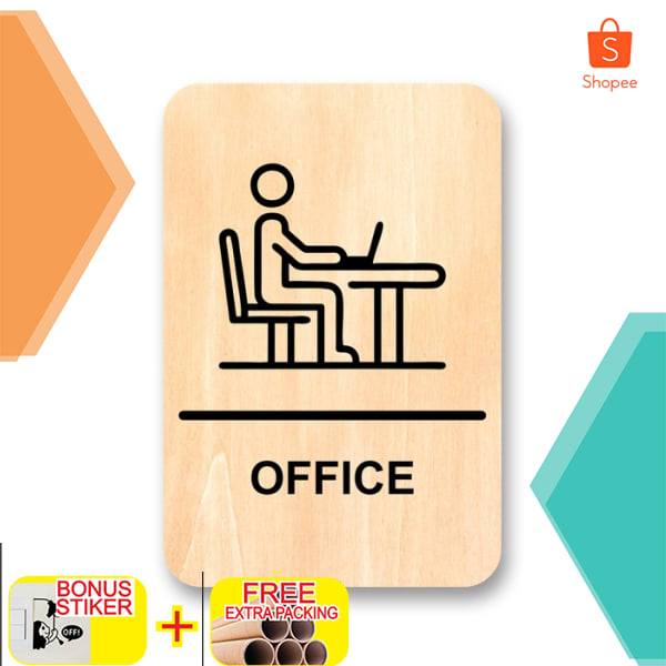 Jual wall sign - door sign - office room - ruang kantor Elegan | Shopee ...