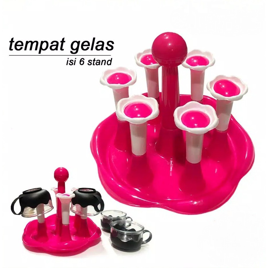 Jual STAND TEMPAT GELAS PLASTIK ( PERABOTAN ) | Shopee Indonesia