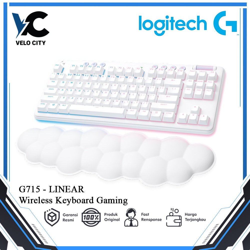 Jual Logitech G715 Keyboard Gaming Wireless Bluetooth TKL RGB-Linear ...