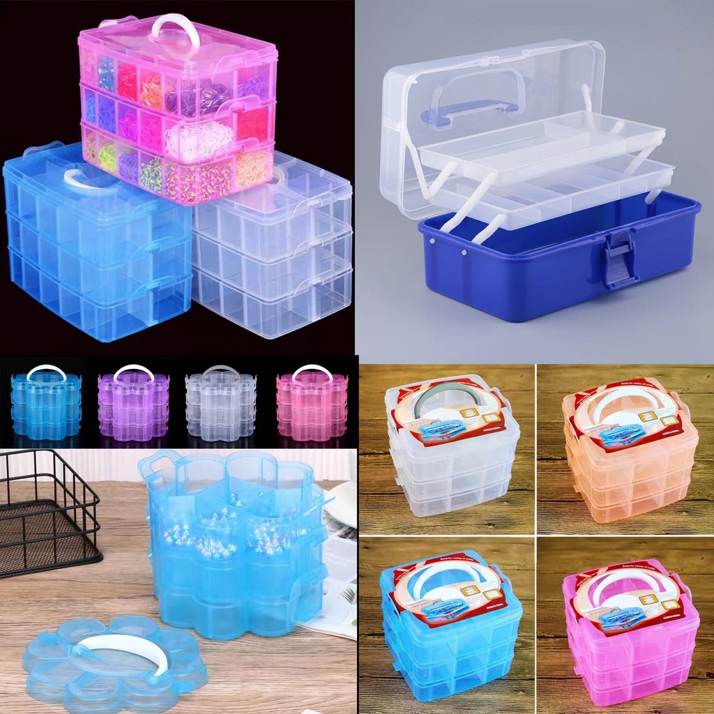 Jual Box Perkakas susun 3 dan 2/ Storage MultiLayer Toolbox / Kotak ...