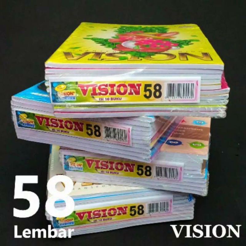 Jual Buku Vision isi 58 lembar 1 pak 10 buku | Shopee Indonesia