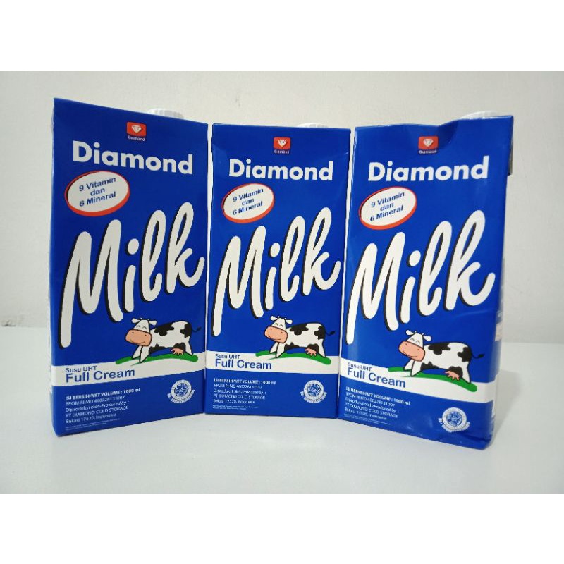 Jual Diamond Milk UHT Full Cream 1000ml | Shopee Indonesia