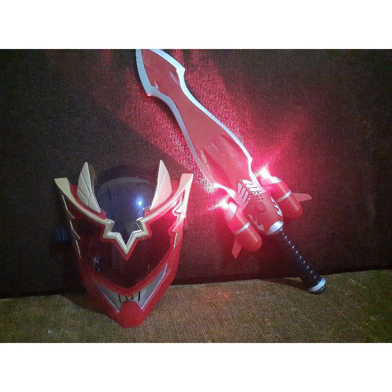 Jual mainan set pedang topeng bima x super hero led lampu | Shopee ...