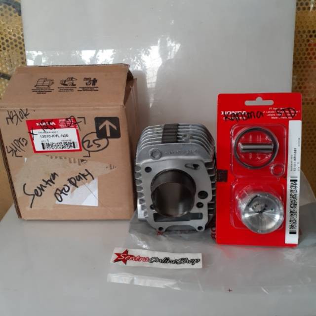 Jual Honda Karisma Supra X 125 Karbu Blok Kas Cylinder Comp Plus PISTON KIT ORI 12010KVLN00 ...