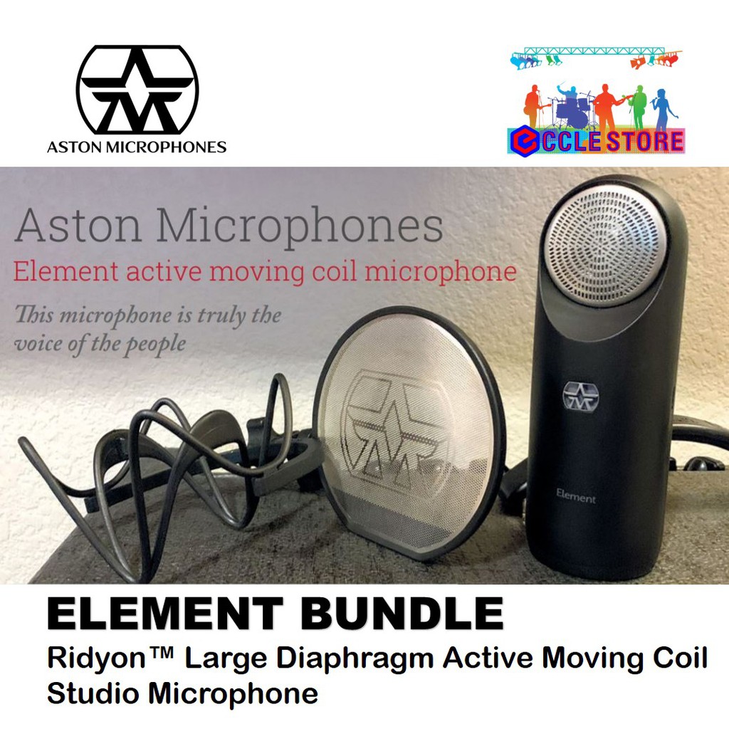 Jual ASTON MICROPHONE Element Bundle - Large Diaphragm Studio Microphone | Shopee Indonesia