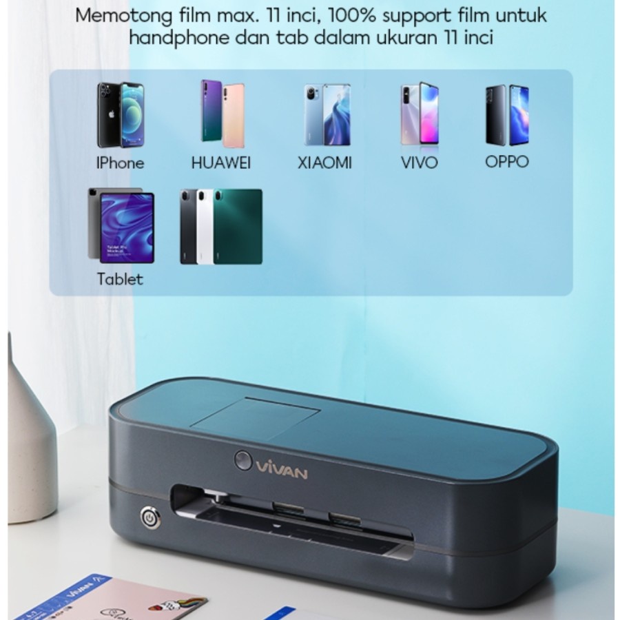 Jual VIVAN VQM2000 Mesin Hydrogel All New Bluetooth Smart Plotter Gray Mesin Cutting Anti Gores ...