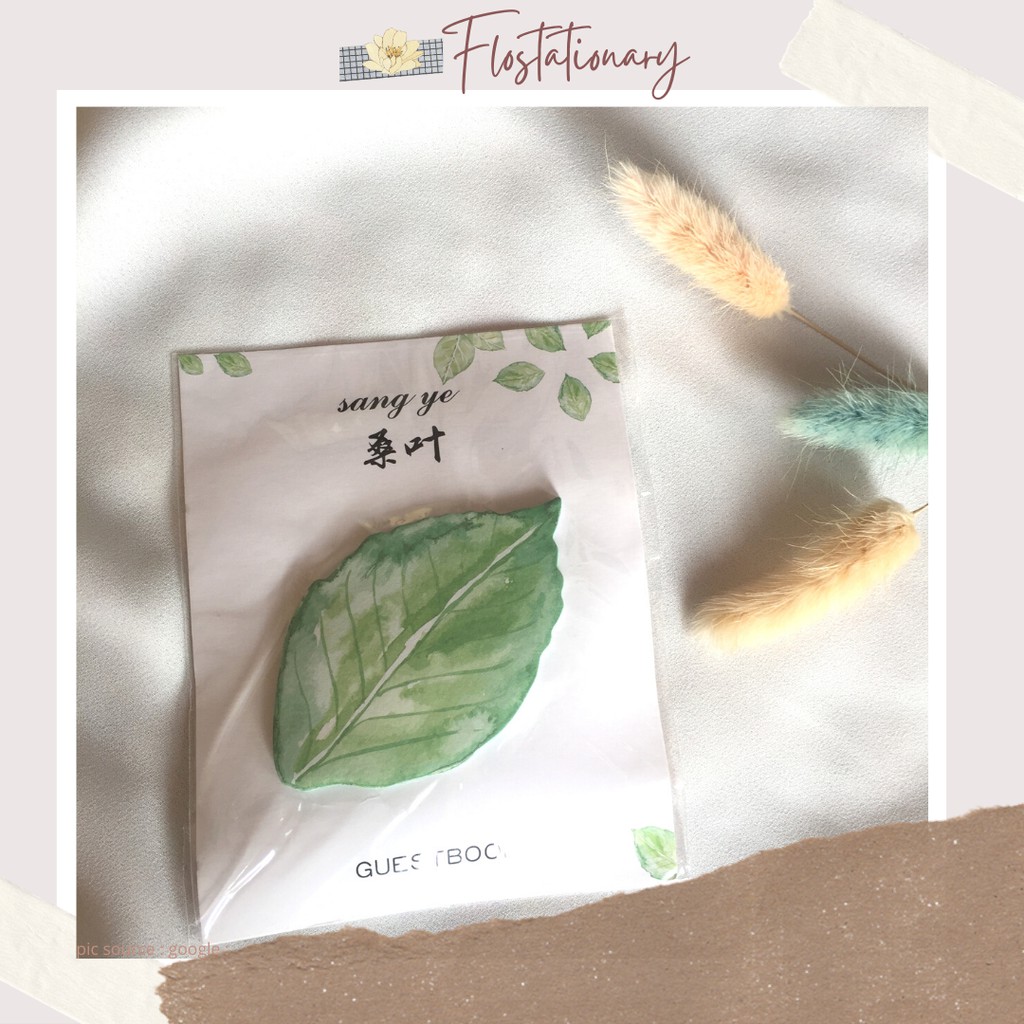 Jual Sticky Notes Leaf Post It Daun Korean Style Scrapbook Jurnal ...