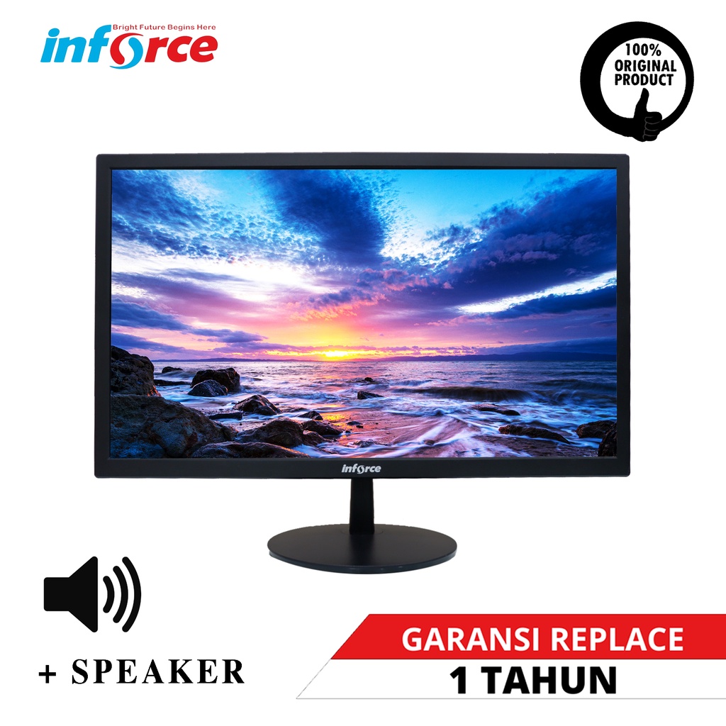 Jual Inforce Monitor 2400AT VGA + HDMI + SPEAKER 24" 24 Inch Inc ...