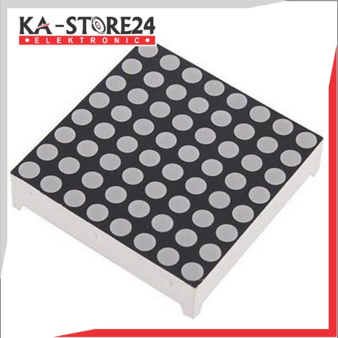 Jual LED Dot Matrix Display 3mm 16pin 8x8 Red Common Anode for Arduino ...