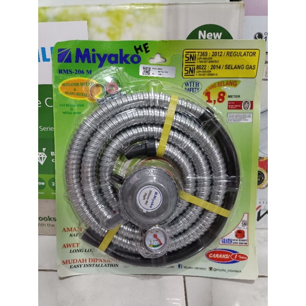 Jual Miyako Selang Regulator RMS-206M Regulator Gas Miyako RMS 206 M ...