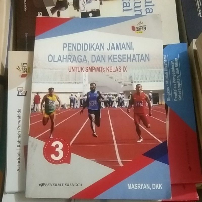 Jual buku pendidikan jasmani olahraga dan kesehatan (pjok) SMP kelas 3-9 penerbit Erlangga ...