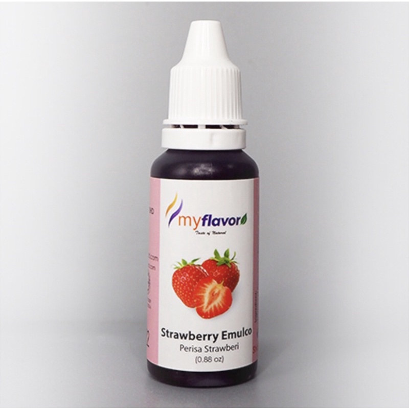 Jual my flavor strawberry emulco/ perisa strawberry halal | Shopee ...