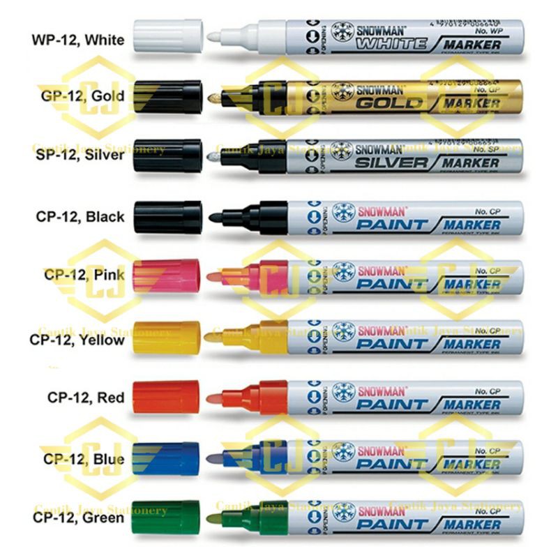 Jual Paint Marker Spidol Cat Permanent Snowman | Shopee Indonesia