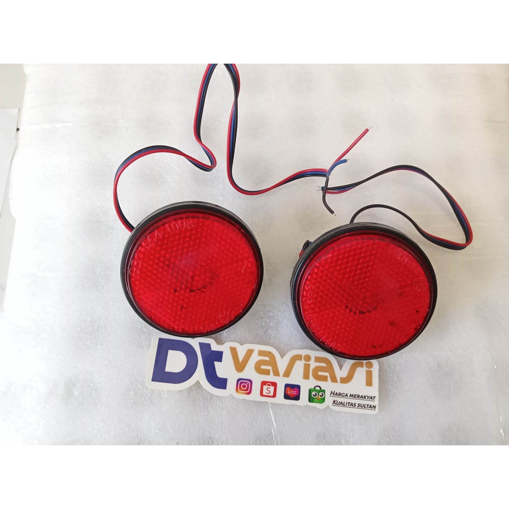 Jual mata kucing bemper belakang mobil avanza bulat nyals 3 kabel bisa ...