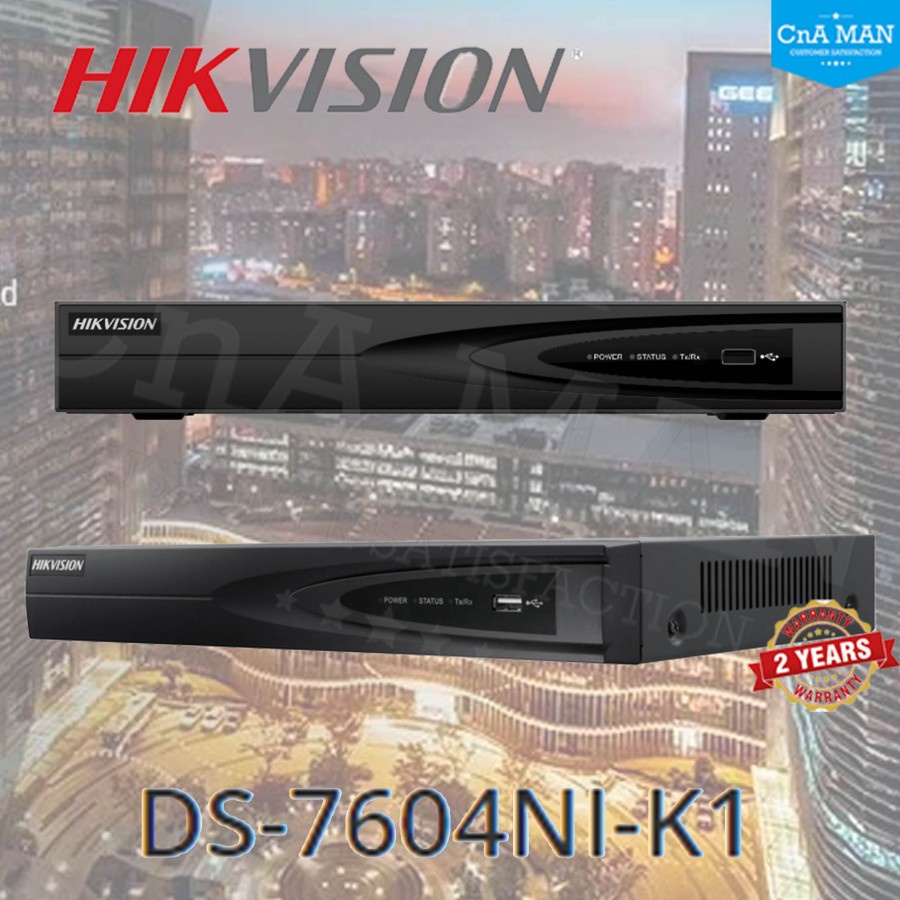 Jual HIKVISION DVR 4CH 4 Channel DS-7604NI-K1 CCTV Kamera 4K DVR | Shopee Indonesia